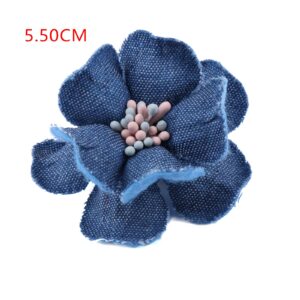 5Pcs Korea Fabric Flowers Hair Accessories Clothes Hats Dress Decoration DIY Crafts Supplies