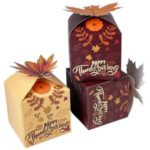 Gcardist Thanksgiving Cross Gift Boxes 28pcs 3.3x3.3x3.3 Inches Cookie Boxes for Festival Party,3D Square Gift Box for Gifts,Small Cardboard Box for cookie,chocolate,pudding, Widely Used in Various