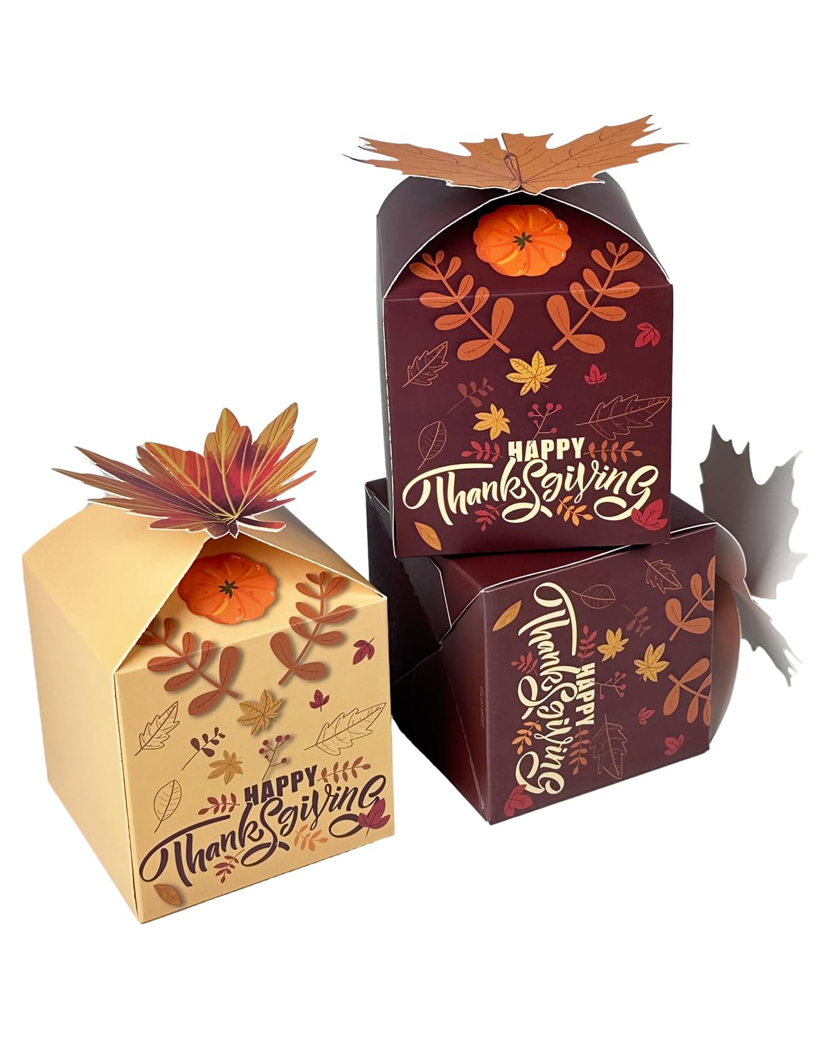 Gcardist Thanksgiving Cross Gift Boxes 28pcs 3.3x3.3x3.3 Inches Cookie Boxes for Festival Party,3D Square Gift Box for Gifts,Small Cardboard Box for cookie,chocolate,pudding, Widely Used in Various