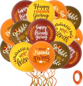 48 pcs friendsgiving balloons,friendsgiving party decorations balloons for fall theme wedding bridal baby shower boys girls birthday thanksging day party decoration