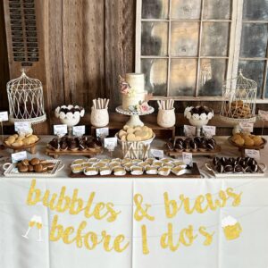 Bubbles & Brews Before I Do’s Banner for Bachelorette Party Bridal Shower Decorations Engagement Wedding Supplies