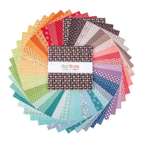 Lori Holt Bee Dots 10" Stacker 42 10-inch Squares Layer Cake Riley Blake Designs 10-14160-42