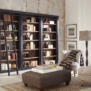 Martin Furniture 8' Tall Bookcase Wall with Ladder, Storage Organizer, Display Shelf for Office, Black