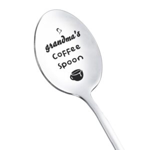 gifts for grandma from granddaughter grandson grandma's coffee spoon for grandma grandmother christmas mothers day gift for grandma granny coffee tea lovers gifts spoons