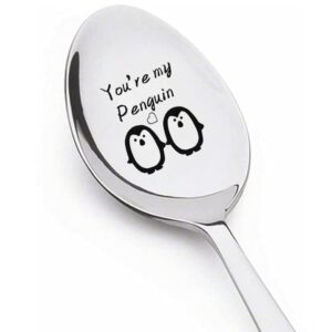 anniversary christmas gift spoon for couple gifts for boyfriend girlfriend you are my penguin gifts spoons for husband wife penguin birthday gifts for him her coffee spoon