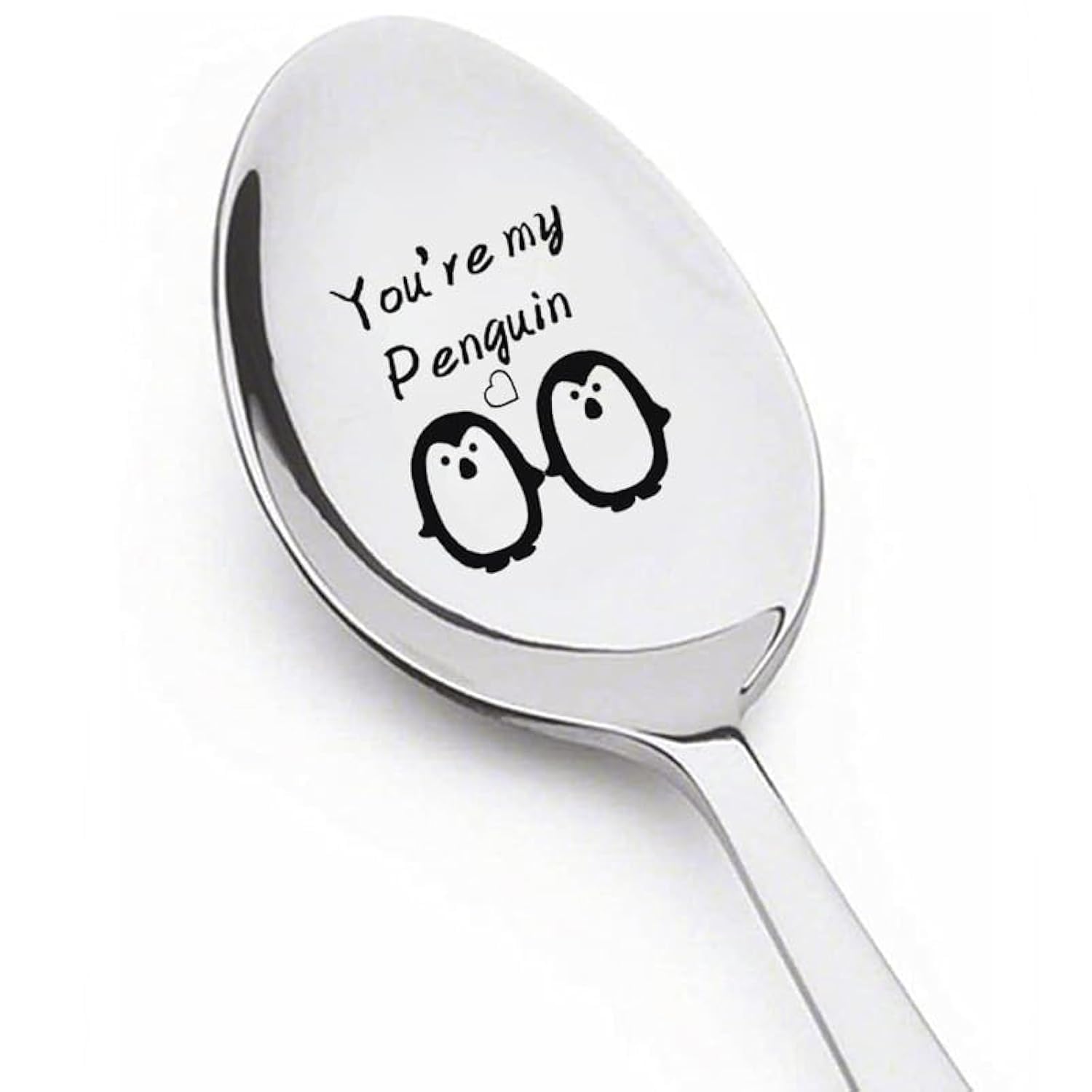 Anniversary Christmas Gift Spoon for Couple Gifts for Boyfriend Girlfriend You Are My Penguin Gifts Spoons for Husband Wife Penguin Birthday Gifts for Him Her Coffee Spoon