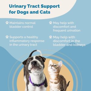 PranaPets Urinary Tract Support Liquid Supplement for Pets | Dog & Cat Urinary Supplement | Natural Bladder Support for Dogs & Cats