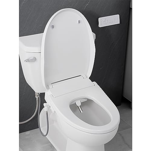 Niagara Hydrotech Electric Bidet Seat – Elongated Bidet Toilet Seat with Adjustable Water Temperature, Heated Seat, Adjustable Nozzle Position, Front & Rear Wash, Warm Air Dryer, Nightlight, Remote