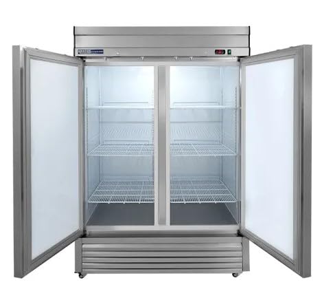 Kratos Commercial Freezer, 2-Door Reach-in Freezer, 54"W, 46 Cu Ft, Self-Closing Doors (68K-774)