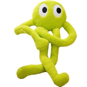 xshelley long legs octopus, large stuffed animal octopus plush toy, pillow, cushion, soft octopus stuffed sea animal, children's gift (39 inch high green)