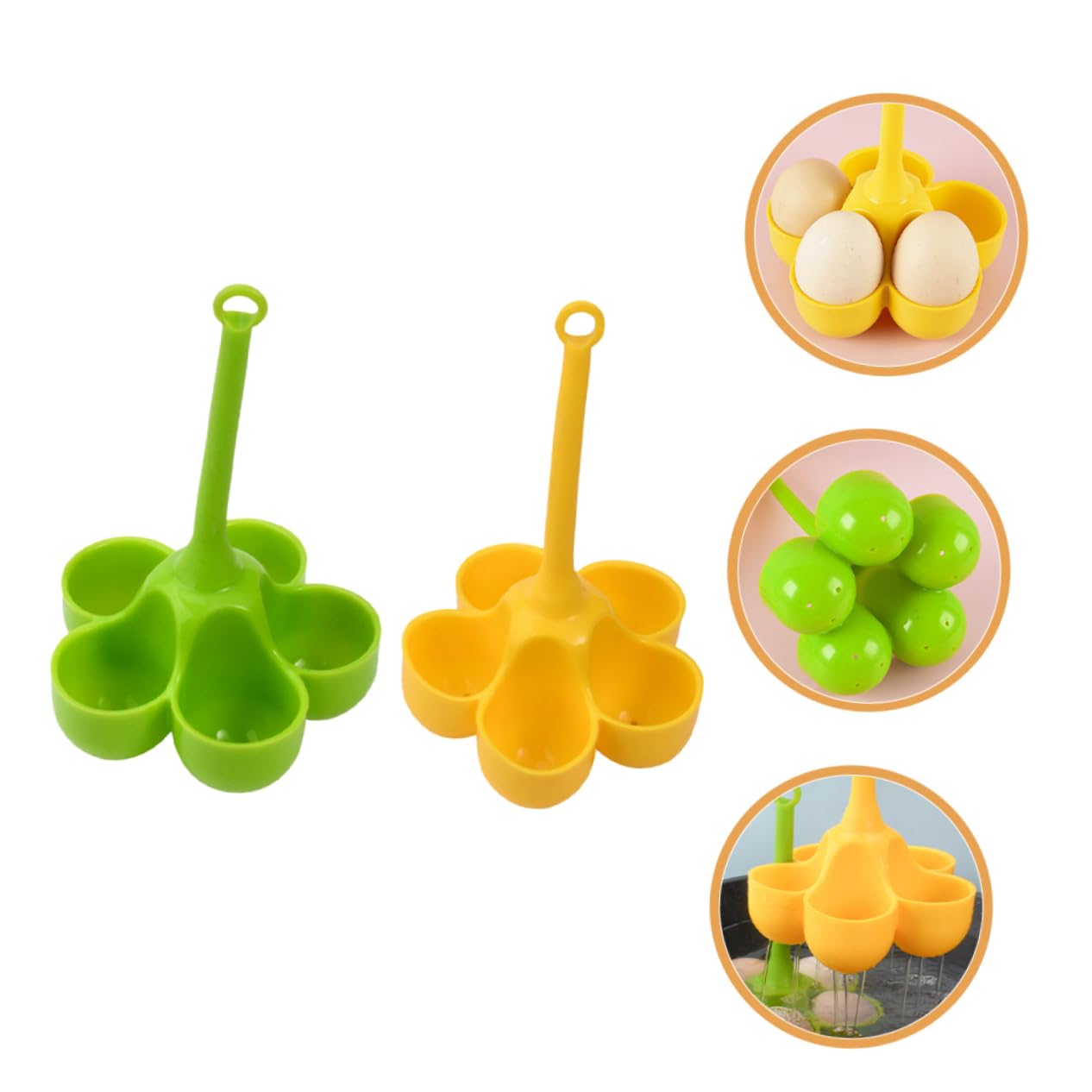 OKUMEYR 2pcs Silicone Egg Tray Poached Egg Holder Egg Poacher Cups Poaching Egg Cooker Egg Cookware Egg Poaching Cups Boiled Egg Cooker Poached Egg Cooker Child Boiled Eggs