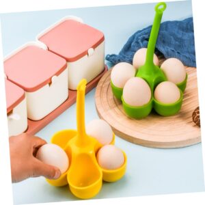 OKUMEYR 2pcs Silicone Egg Tray Poached Egg Holder Egg Poacher Cups Poaching Egg Cooker Egg Cookware Egg Poaching Cups Boiled Egg Cooker Poached Egg Cooker Child Boiled Eggs