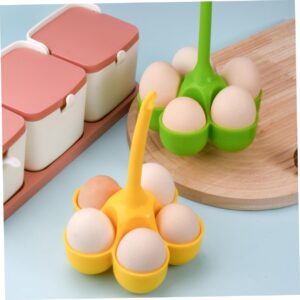 OKUMEYR 2pcs Silicone Egg Tray Poached Egg Holder Egg Poacher Cups Poaching Egg Cooker Egg Cookware Egg Poaching Cups Boiled Egg Cooker Poached Egg Cooker Child Boiled Eggs