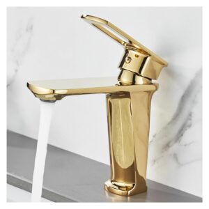 avluz bathroom faucet, single handle bathroom sink faucet deck mount cold/hot water basin tap,single hole vanity bath lavatory basin tap (color : c)