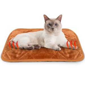 namotek self-warming cat bed indoor/outdoor super soft self heating pet mat washable thermal pad for cat & dog 21x15.7 inch