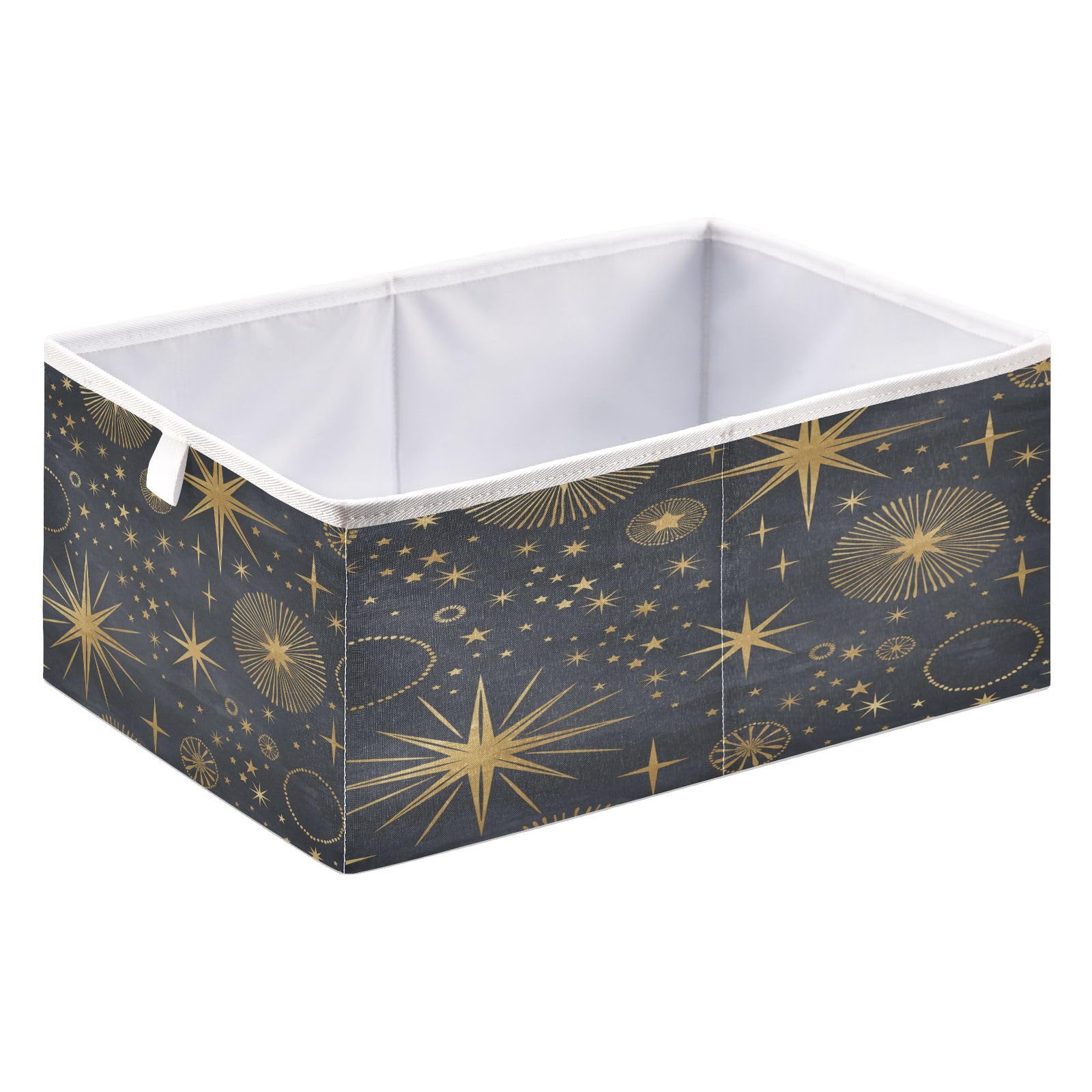 Kigai Celestial Cube Storage Bins - 11x11x11 In Large Foldable Storage Basket Fabric Storage Baskes Organizer for Toys, Books, Shelves, Closet, Home Decor