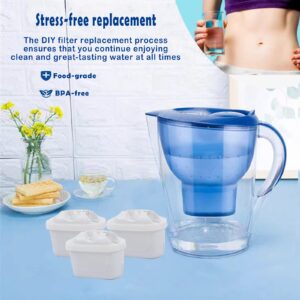 Water Filter for All BRITA,Compatible with Brita Maxtra/Mava,Maxtra+, Fit for Mavea,Marella jug Pitcher Replacement Cartridge, Reduce Limescale and Impurities. … (6)