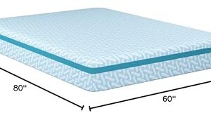 Simmons Blue Dream Gel Memory Foam Queen Mattress - 10 Inch Medium Firmness Bed in a Box - CertiPUR-US Certified - Pressure Relief & Motion Separation - US Made