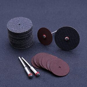 Cutting Discs Wheel Set for Dremel Rotary Tool Accessories, HSS Circular Saw Blades Diamond Resin Cutting Wheel Kit with 1/8" Mandrels for Wood Plastic Metal Cutting