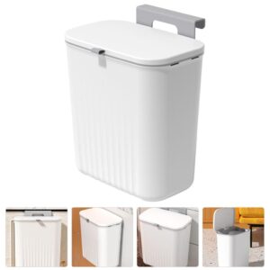 stobaza 3 gallon kitchen compost bin for counter-top or under sink hanging trash can with lid, kitchen trash can wall-mounted garbage can kitchen garbage can with lid for bathroom rv cupboard