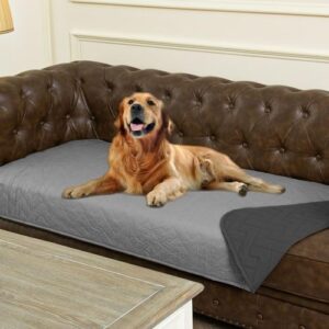 ameritex 100% waterproof dog bed blankets double sided dog couch cover knurling pattern pet bed cover reversible furniture couch sofa car for puppy kids