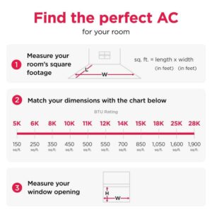 Frigidaire FHWC063TC1 Window Air Conditioner, 2024 6,000 BTU Electronic Controls, White