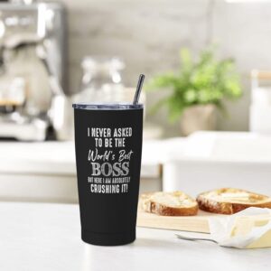 NVFCC Boss Christmas Gifts for Men - Birthday Gifts for Your Male Boss - Funny Boss Gifts for Men - Best Gift for Boss Man - Cool Gifts for Bosses - Best Gifts Ideas for Boss - 20 oz Tumbler