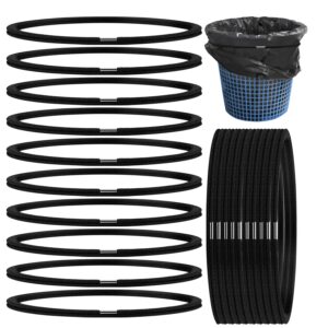 20 pcs garbage can bands, trash can elastic rubber bands fits 13 to 30 gallon trash cans, trash can bands waste box holder cabinet loop straps for garbage bag liner home office school indoor outdoor