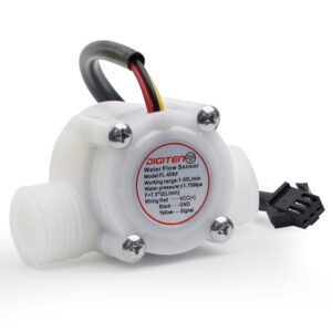 senstree g1/2 ’’ flow hall sensor bsp thread, food grade pom 1-30l/min flow meter, food grade flowmeter counter