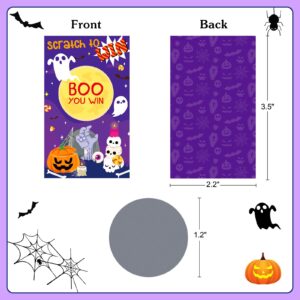 WaaHome Halloween Scratch Off Cards for Kids Adults 28 Players Ghost Scratch Off Cards for Halloween Baby Shower Birthday Party Supplies Favors Classroom Family Activities Prizes