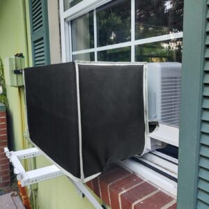 Heavy Duty Air Conditioner Cover Outside Unit for Midea U Shaped 8000/10000/120000 BTU Garpernics Air Conditioner Winter Cover outside,Window AC Cover Outdoor with Straps Dust-proof waterproof