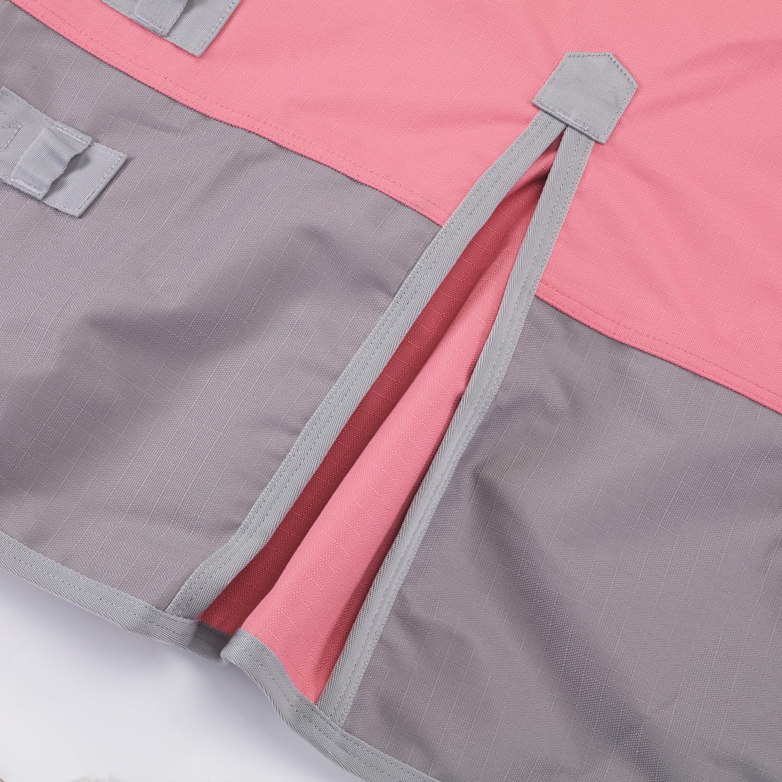 Gallopoff 1200 Denier Rip-Stop Turnout Rain Sheet Lightweight Waterproof Breathable Horse Blanket (No Fill) Pinkgrey 72"