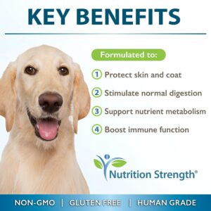 Nutrition Strength MCT Oil for Dogs from Organic Coconuts, Medium Chain Triglycerides with Caprylic Acid & Capric Acid to Protect Skin and Coat, Boost Immunity, Support Metabolism, 90 Soft Gels