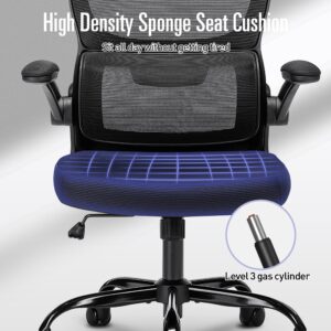 SOMEET Office Chair, Ergonomic Mesh Office Chair with Adjustable Headrest and Arms, High Back Ergonomic Desk Chair with Lumbar Support, Comfortable Home Office Desk Chairs with Tilt Lock (Black)