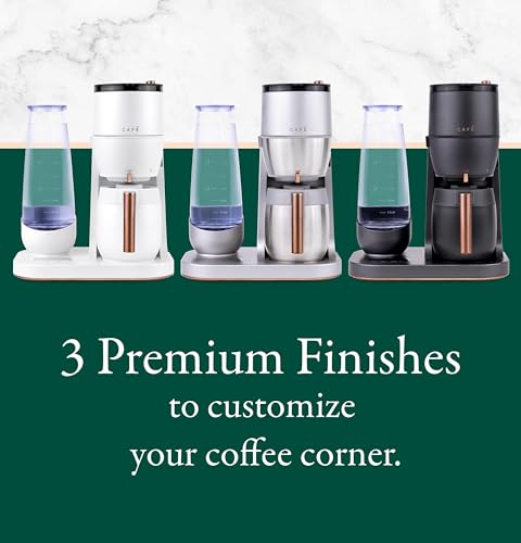 Café Specialty Grind and Brew Coffee Maker, Single-Serve Option, 10-Cup Thermal Carafe, WiFi Enabled Technology, Smart Home Kitchen Essentials, SCA Certified, Barista-Quality Brew, Matte Black