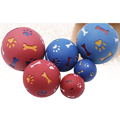 Dog Treat Dispenser Balls, Slow Feeding Adjustble Chewing Puppy Puzzle Balls Toy, Mental Enrichment Relieving Boredom Cats Dogs Universal Dog Chew Toy for Pet Supplies(Blues)