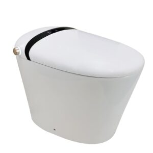 zahees smart bidet toilet, smart toilet with built-in bidet seat, tankless toilet with foot sensor auto flush