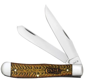 case xx knives trapper golden pinecone 81800 stainless steel pocket knife