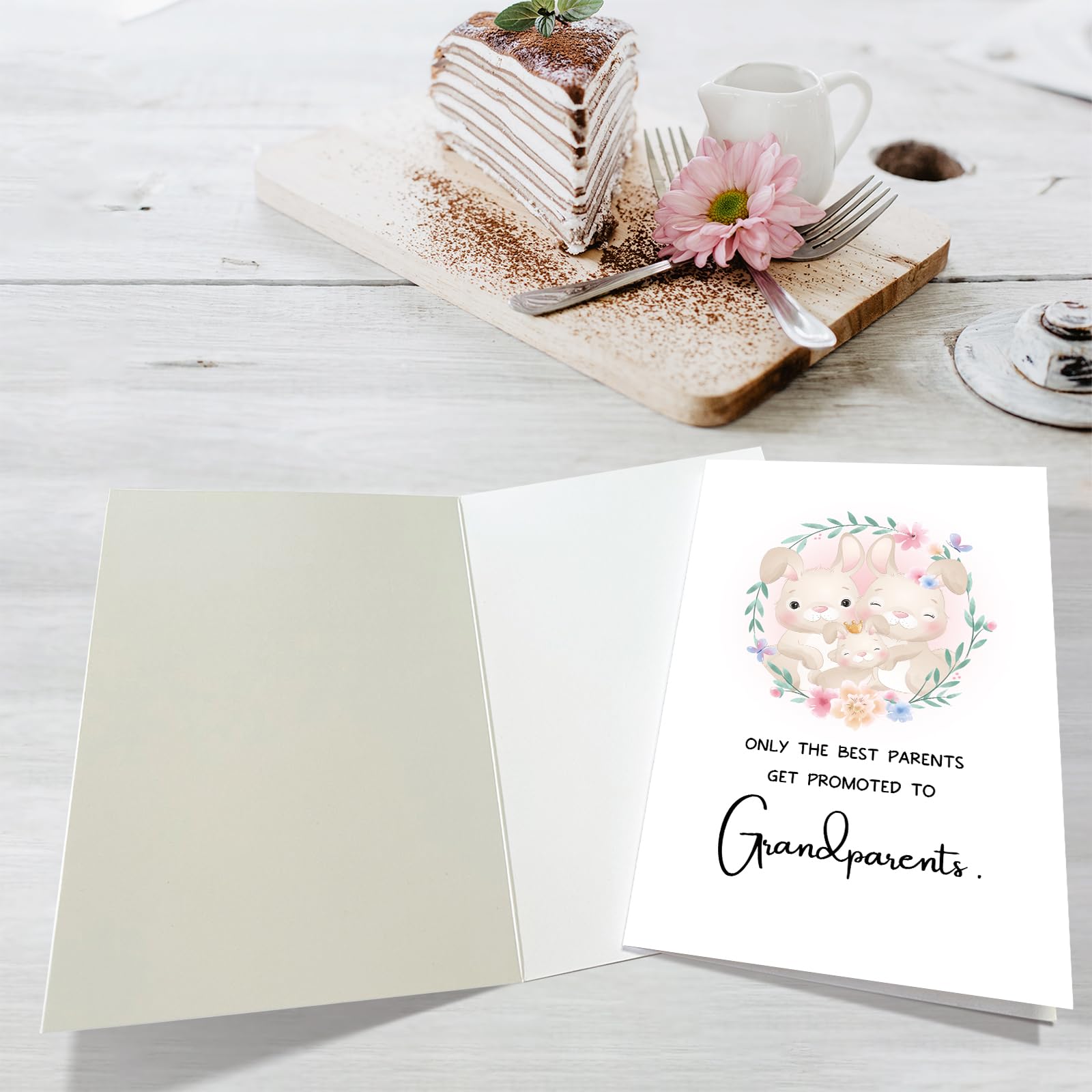 Obbyidk Cute Grandparents To Be Card, Funny Baby Shower Card for Friends, Promotion to Grandparents Congratulation Card, Lovely Congrats Card for New Grandparents