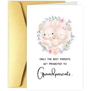 obbyidk cute grandparents to be card, funny baby shower card for friends, promotion to grandparents congratulation card, lovely congrats card for new grandparents