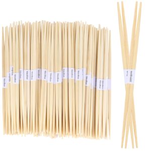 sbirdbao 100 pairs disposable bamboo chopsticks, 9.5 inch japanese style double pointed separate chop sticks for sushi & asian dishes