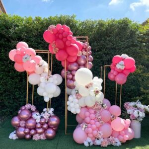 Pink and White Party Balloons,Pink Latex Balloons 50 Pcs 12 inch Baby Pink Balloons Pink Confetti Balloons For Wedding Engagement Birthday Gender Reveal Parties Baby Shower Decoration