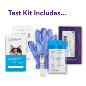 MySimplePetLab Cat Stool Test Kit | Fast and Accurate Cat Worms and Giardia Test | Mail-in Stool Sample Kit for Early Detection of Cat Worms and Giardia