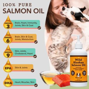 Natural Dog Company 32 oz. Bundle with Wild Alaskan Salmon Oil and Liquid Glucosamine for Dogs, Fish Oil Supplement, Joint and Hip Support