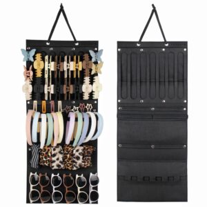 fuxosfm hanging claw clip organizer for women claw clip holder organizer headband holder organizer hair bow organizer for girls hair accessories storage for sunglasses,hair clip,headbands,claw clips