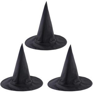 3pcs halloween witch hats for women costume witch hat costume accessory for halloween party decorations