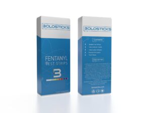 bolosticks fentanyl test strip kit - art filled, compact & festival ready - rapid test strips, testing surface, test tube, sample scraper, and info booklet (pack of 10)