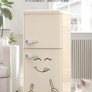 Auswalar 4 Sheets Funny Wheelie Bin Stickers, Self Adhesive Cartoon Expressions, for Wheelie Bins Dustbin Stickers Eyes and Mouth Self Adhesive Decorative Wall Stickers