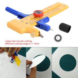 TOPINCN Circle Cutter Paper Trimmer Circular Cutting Tool Circle Cutter Cardboard Rubber Leather Art Craft Tool