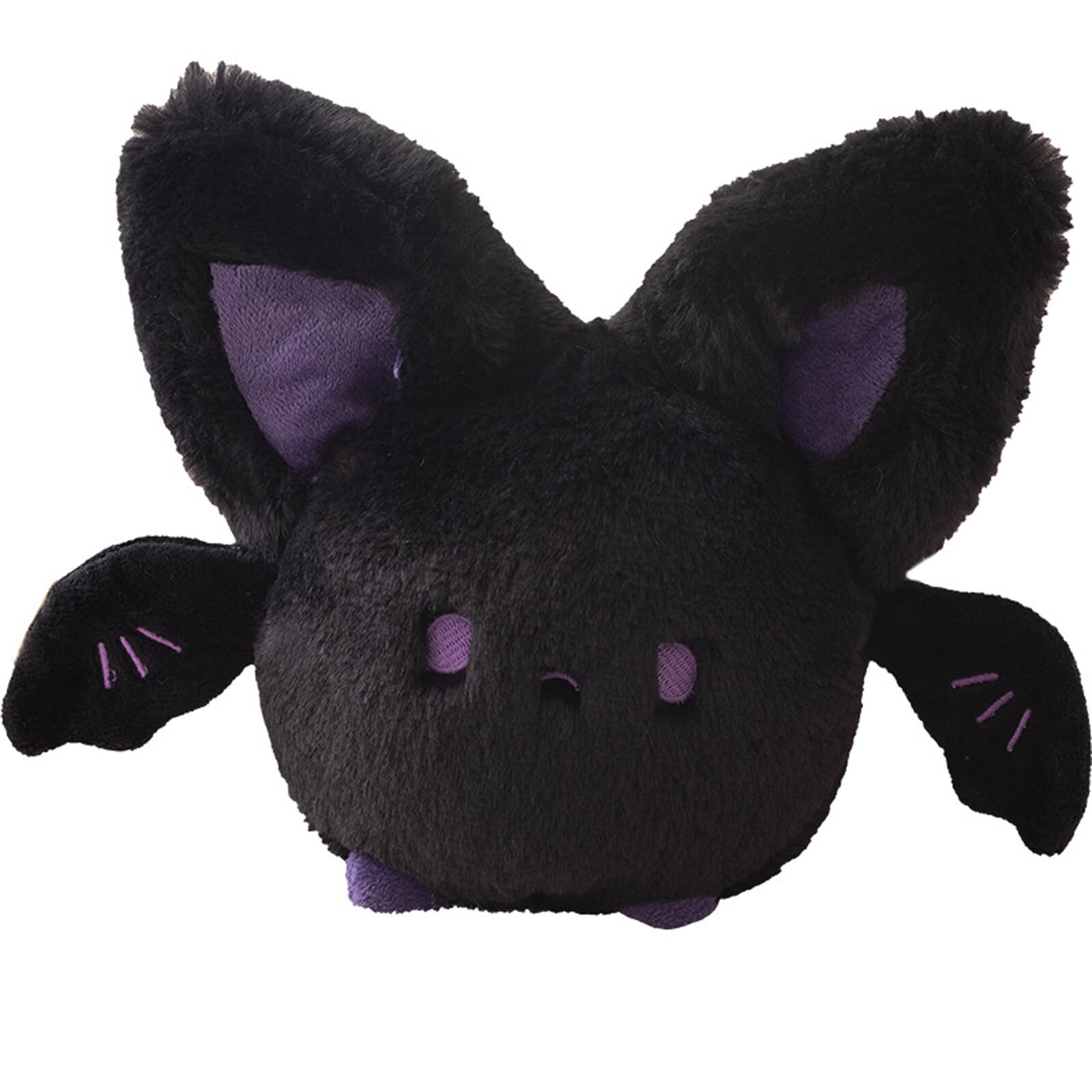 INSTITIZER Bat Stuffed Animal Plush, Halloween Bat Plush Toys, Black Bat Pillow Plush, Halloween Stuffed Bat Gift for Girls Boys(7.8 Inch, Black)